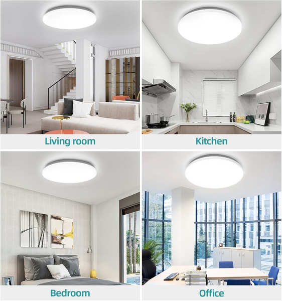 36W Round LED Ceiling Light, Ultra-Bright Flat Ceiling Light, LED ...