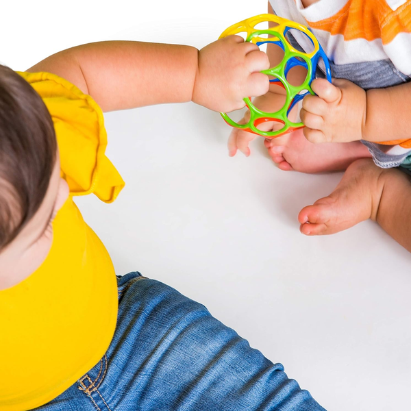 Bright Starts Oball Classic Baby Ball – BPA-Free Easy-Grasp Toy, 4 for ...