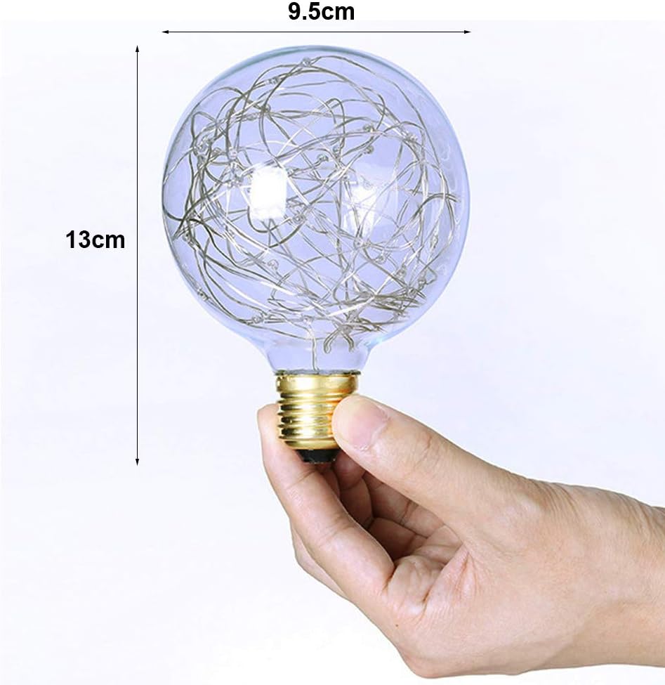 G95 LED Globe Fairy Light Bulb – E27 Edison Decorative Starry LED Bulbs ...