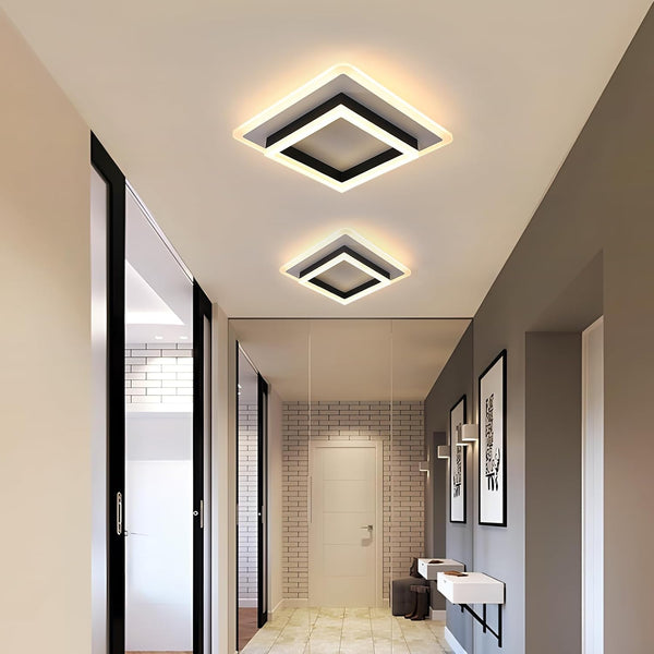 Versatile LED Acrylic Square Ceiling Light – 3-Color Lamp for Lofts, C ...