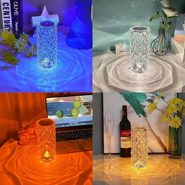 Crystal Table Lamp - RGB Touch Control Crystal Lamp – KfDirect