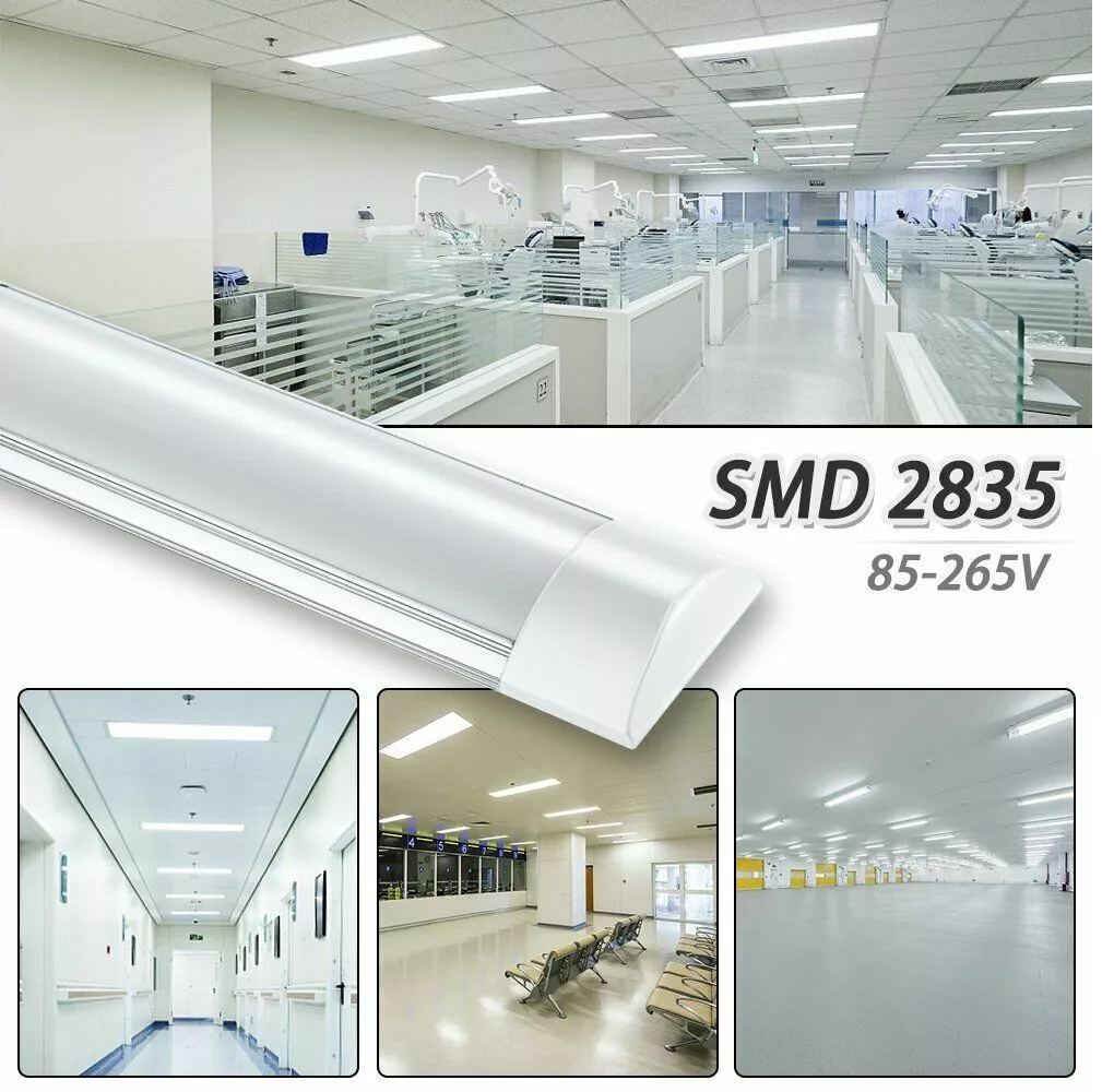 4 PACK 4FT LED SHOP LIGHT 4500K Daylight Fixture LED Ceiling Lights Ga ...