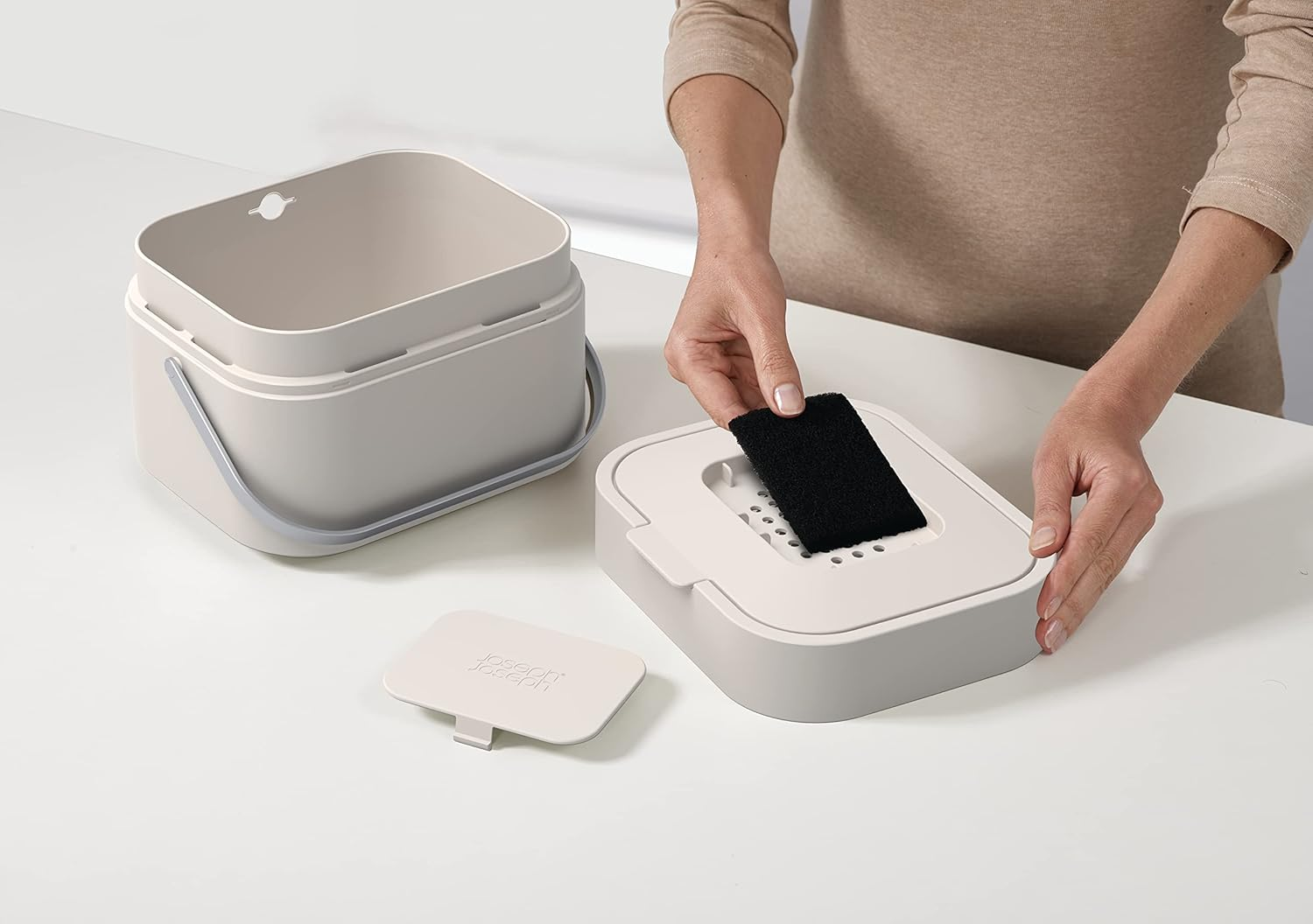 Joseph Joseph Stack 4L Kitchen Compost Caddy – Odour-Control Food Wast ...