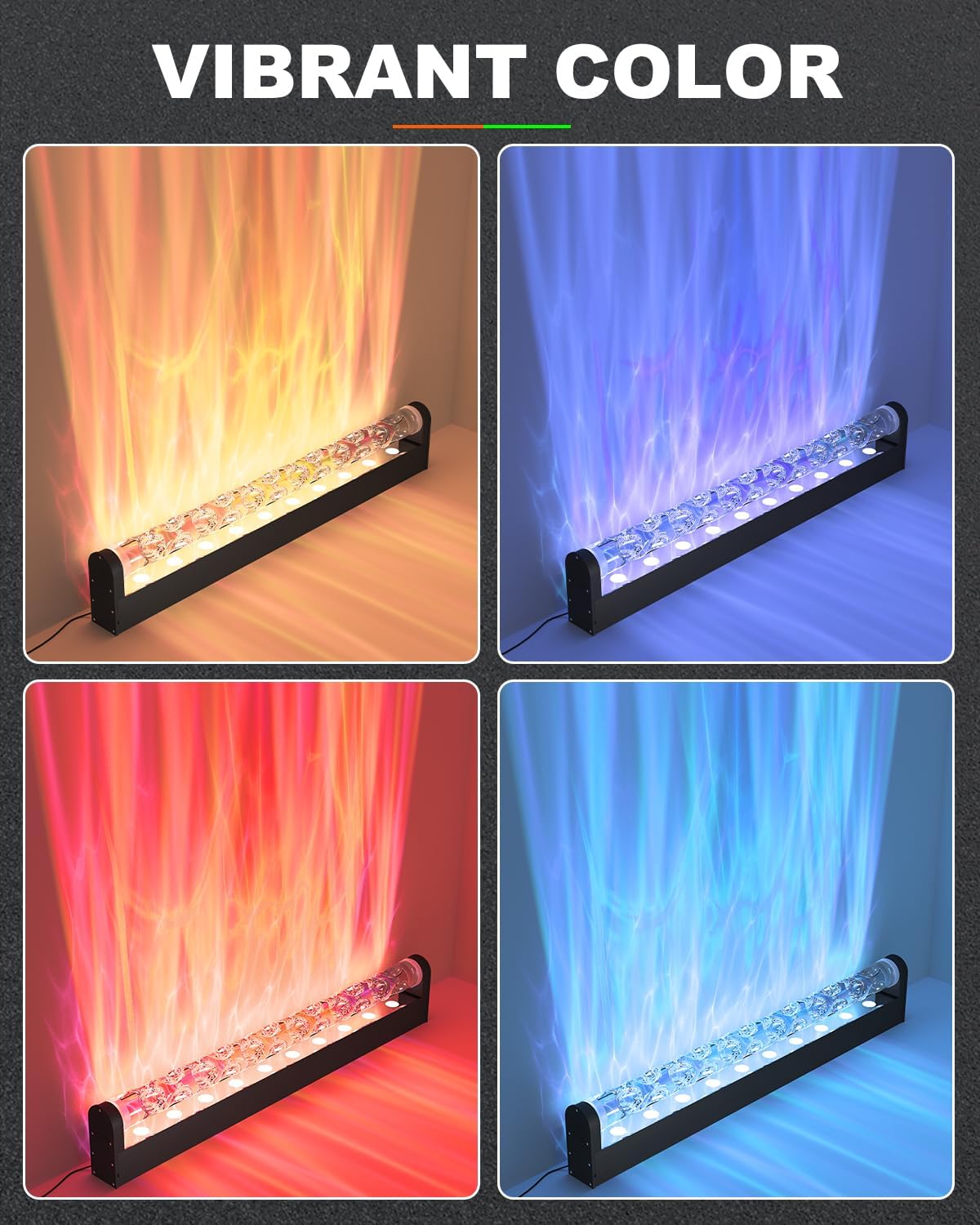 RGBW Dynamic Wave Wall Light with APP & Remote – Aurora Effect – KfDirect