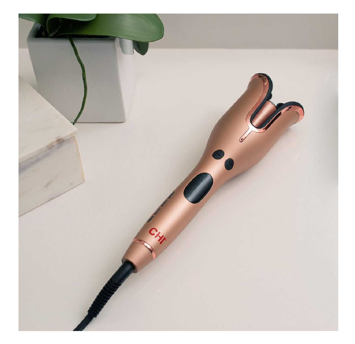 Rose Gold Curling Iron – Effortless Curls & Waves with Preset Heat for ...