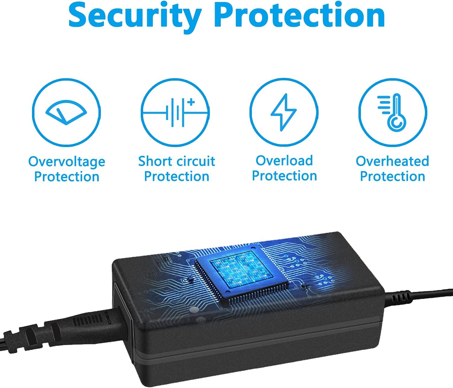 65W Microsoft Surface Charger, 15V 4A Power Supply for Surface Pro and ...