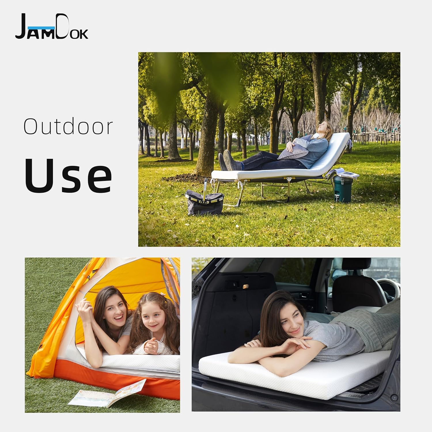 Single Foam Mattress Topper – Portable Roll-Up Sleeping Pad for Campin ...