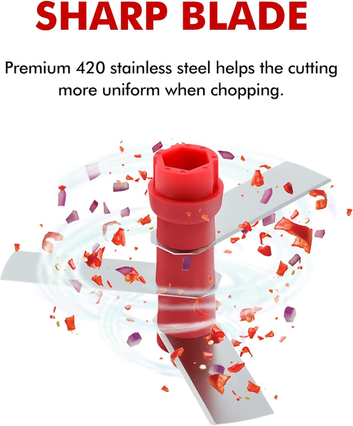 Manual Pull String Food Chopper – 500ml Hand Onion Dicer for Vegetable ...