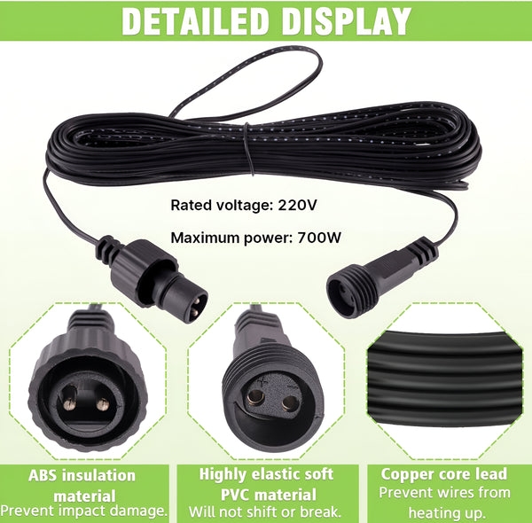 10m LED Festoon String Lights with 2 Pin Cable – KF Direct – KfDirect