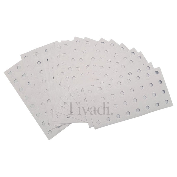 White Hole Reinforcer Labels – Self-Adhesive Ring Stickers for Paper R ...